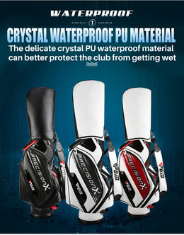 Pgm Qb034 Waterproof Golf Bag Custom Pu Staff Golf Bag For Man Pgm Golf